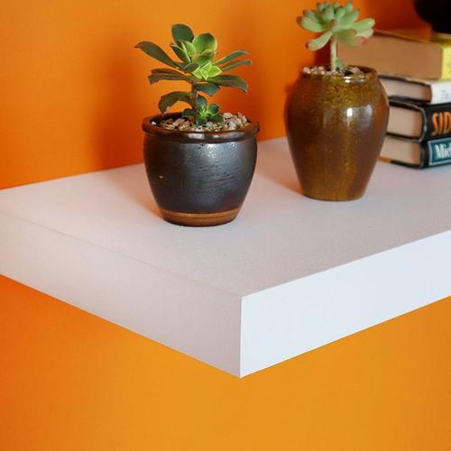 Promo Ambalan dinding minimalis 120 cm x 20 cm x 2 cm - Putih, 120 x 20 ...