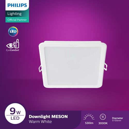 Promo Lampu Philips Downlight 59451 Meson Kotak 105 9W 30K Cahaya ...
