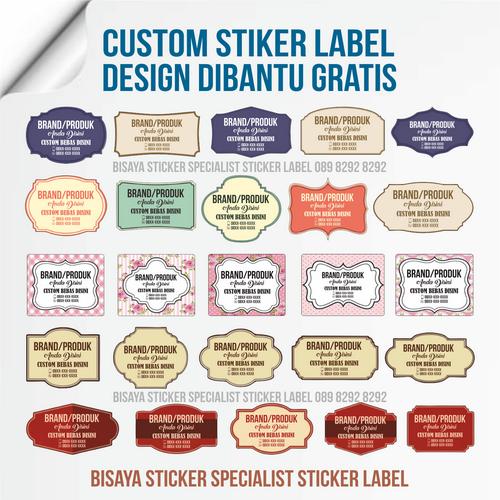 Jual Custom Stiker, Custom Sticker, Potong Sesuai Pola, Bahan VINYL ...