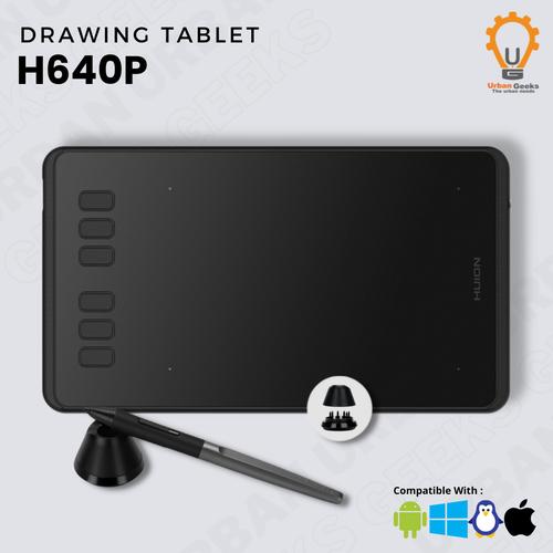 Promo Huion H640 H640P Garansi 2 Tahun Ganti Unit Bonus Pen Stand ...