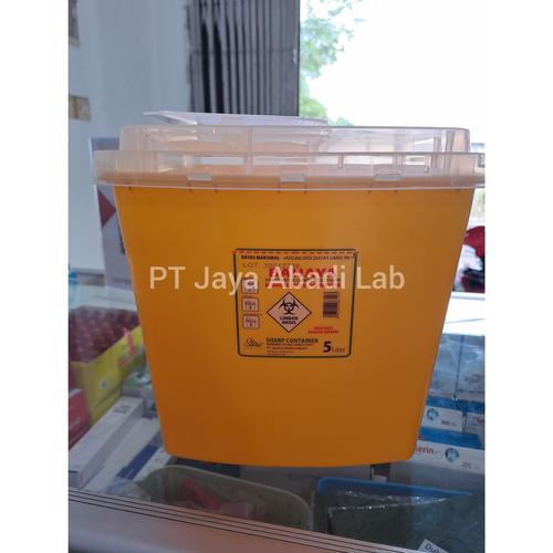 Promo safety box 5L sharp container plastik plastic 5 liter sampah ...