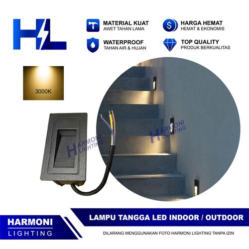 Jual Lampu Tangga Tanam LED 3 Watt Indoor Outdoor Kotak Persegi Panjang ...