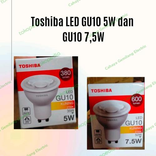 Jual lampu led gu10 gu.10 toshiba 5w 7w 5watt 7watt sorot spotlight ...