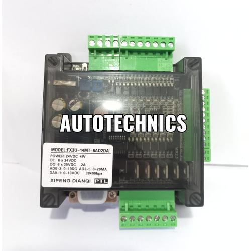 Jual Industrial Control Board FX3U-14MT Analog 6AD2DA 24V 1A READY STOK ...