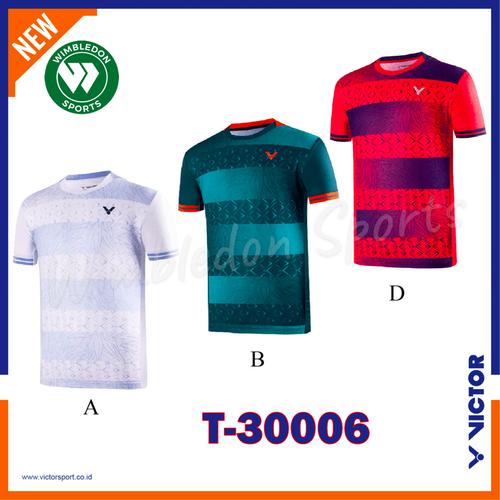 Jual Kaos Victor T-30006 A/B/D / Jersey Victor T-30006 A/B/D - Putih ...