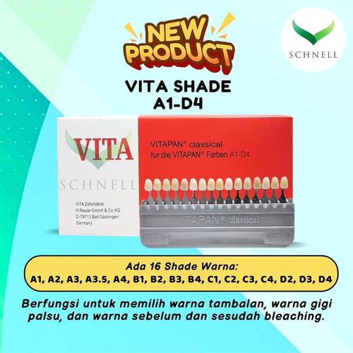 Promo Dental Shade Guide Vitapan Vita 16 Warna/Acuan Panduan Warna Gigi ...