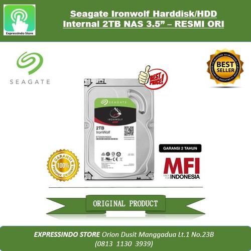 Jual Seagate Ironwolf Harddisk/HDD Internal 2TB NAS 3.5” – RESMI ORI - Jakarta Pusat ...