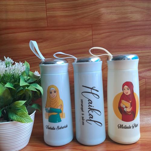 Jual Tumbler Custom Nama, Botol kaca sablon nama, Tumblr Custom - Kota ...