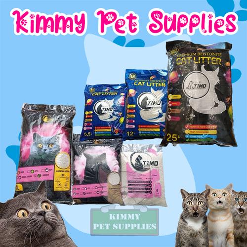 Jual TIMO CAT LITTER 25L 20kg Pasir Gumpal Wangi Kucing Murah Ekspedisi ...