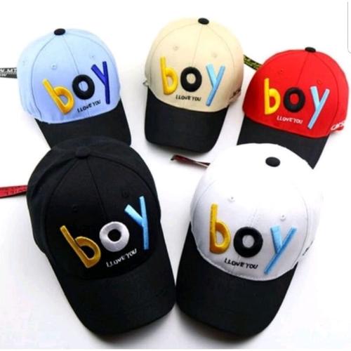 Jual Topi Anak Bordir Boy Topi Anak Cowok Laki-laki Topi Anak 3-6 Tahun ...