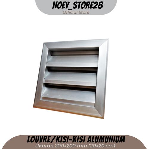 Jual Louvre/Jalusi/Kisi Alumunium uk 200x200mm (20x20cm) - Natural ...