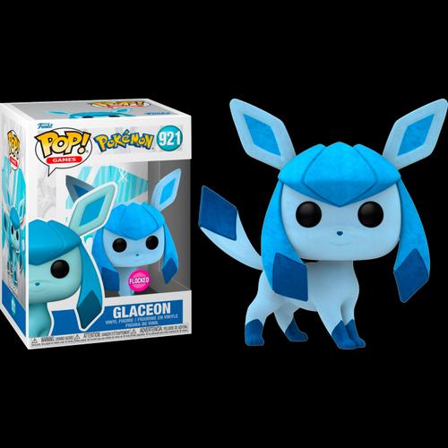 Jual ORIGINAL Funko Pop Pokemon Glaceon Flocked Figure Eevee Evolution ...