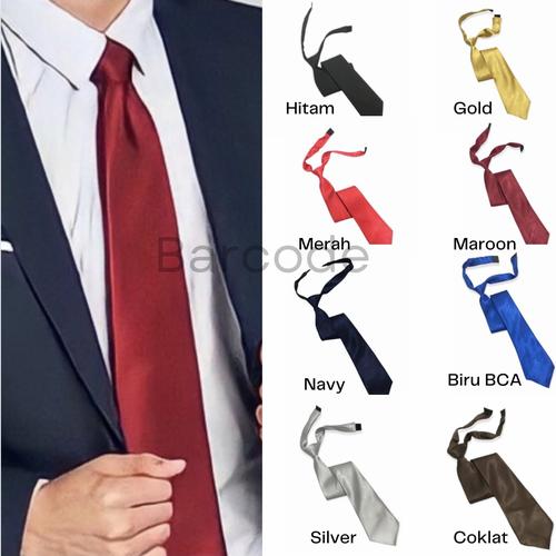Jual Dasi panjang bahan satin premium murah berkualitas - Biru BCA ...