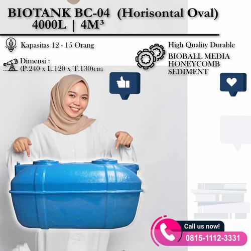 Jual TANGKI HORISONTAL 4000 Liter 4M3 / BIOTECH BIOTANK - Kab ...