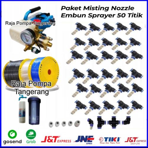 Jual Mesin Walet Paket Misting Sprayer Embun Kabut 50 Titik Nozzle ...