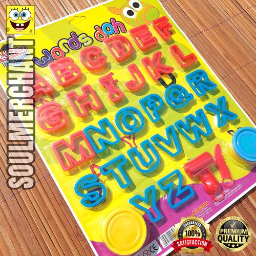 Jual MAINAN EDUKASI ANAK FUNDOH FUN DOH WORDS DOH HURUF ABJAD ALFABET ...