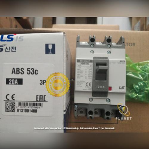 Jual MCCB - ABS53C020 - ABS53c 3P 20A 22KA - LS ELECTRIC - Jakarta Pusat - Planet Listrik ...