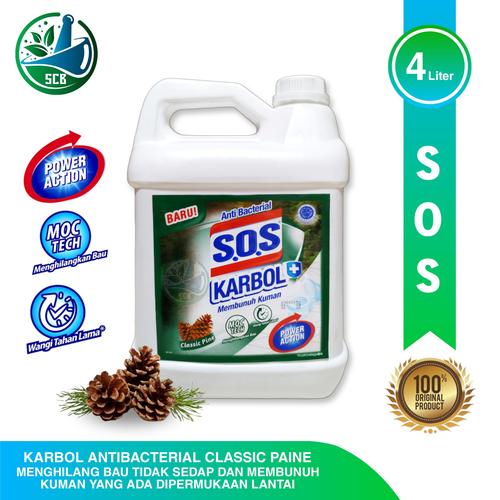 Jual Sos Karbol Jerigen Wangi Antibacterial Classic Pine 4 Liter ...