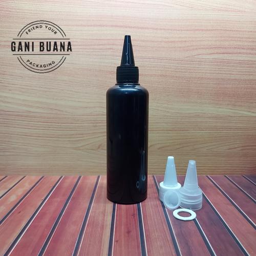 Jual BOTOL KERUCUT 250ML HITAM TUTUP VARIAN WARNA/BOTOL TINTA 250ML ML ...