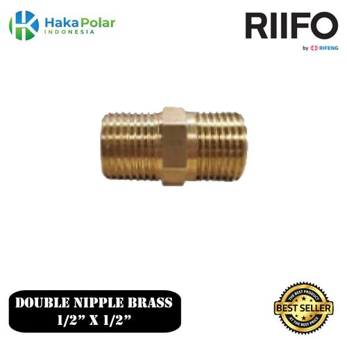 Jual Double Nipple / Nepel Brass Rifeng 1/2 x 1/2 inch L40mm - Kota ...