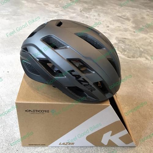 Jual Helm Sepeda Balap Lazer Strada Kineti Core Matte Titanium Road ...