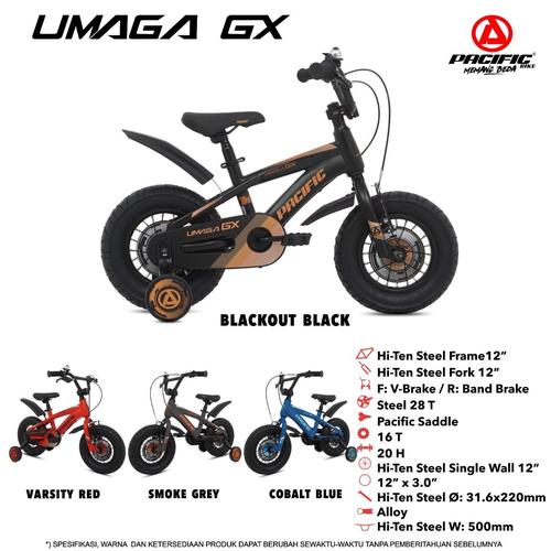 Jual Sepeda BMX Pacific Umaga GX Ukuran 12 Inch Ban 3.0 Sepeda Balap ...