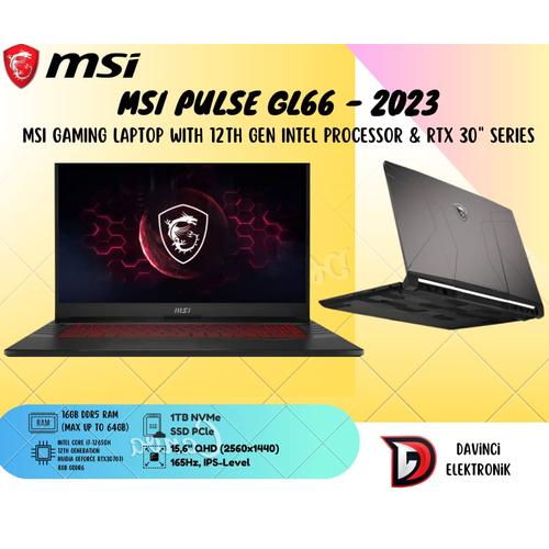 Jual MSI PULSE GL66 12U i7-12650H 16GB RAM 1TB SSD RTX 3070Ti 8GB 15,6 ...