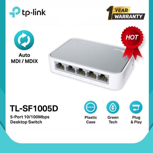 Jual Tp- Link Desktop Switch TL-SF1005D 5-Port 10/ 100Mbps Desktop ...