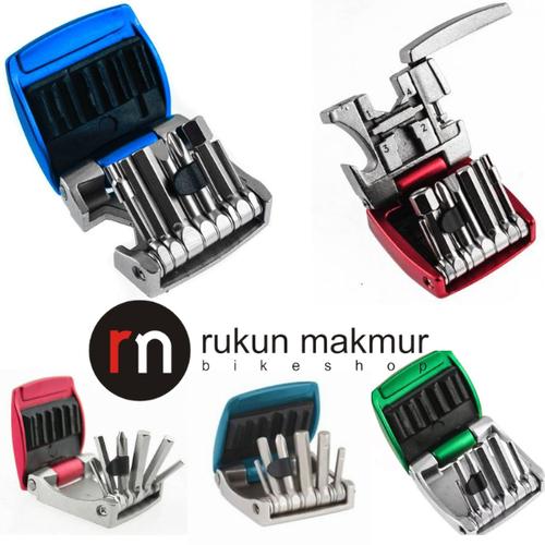 Jual KNOG TOOL Mini Bike Hand Folding Multi Tools - Kunci Lipat Sepeda - 12 BLUE - Kota Surabaya ...