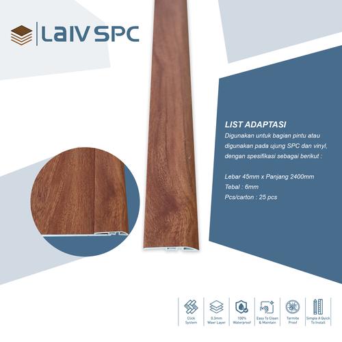 Jual lis adaptasi/ lisa transisi/lis vinyl/lis spc/lis molding/lis ...