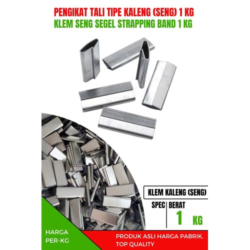Jual Klem Segel Tali Klem 1 Kilo/Klem Kaleng/Klem Seng Strapping Band 1 ...