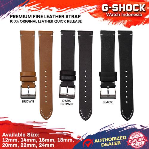 Jual Strap Jam Tangan / Tali Jam Kulit / Quick Release Strap 14 20 22 ...