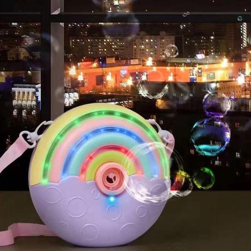 Jual Automatic bubble machine donut mesin gelembung donat rainbow ...