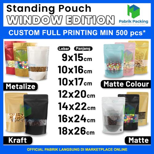 Jual Plastik Klip Kemasan Makanan VARIAN WINDOW Standing Pouch ...