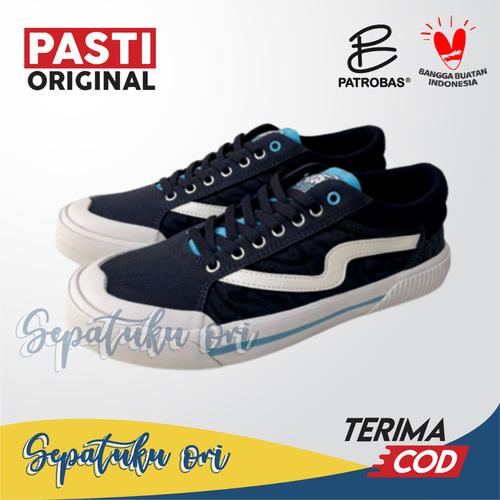 Jual Sepatu Patrobas x EVOS Low Navy Original | Sneakers Pria Wanita ...