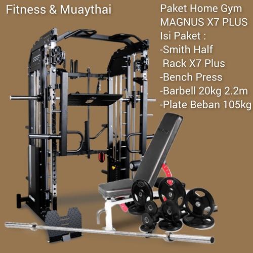 Jual Paket Home Gym Magnus,Paket Alat Fitness,Power Rack,Paket Gym,Alat ...