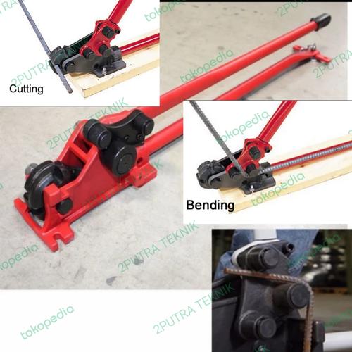 Jual alat potong & pembengkok As besi beton/ulir rebar cutter & bender ...