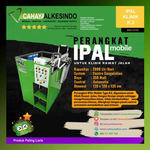 Jual IPAL Portable Mesin Pengolahan Limbah | Klinik Rawat Inap Type K2 ...