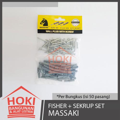 Jual FISHER + SEKRUP SET (50set) S6 S8 MASSAKI - Fiser Piser Angkur Beton - Kota Denpasar - HOKI ...