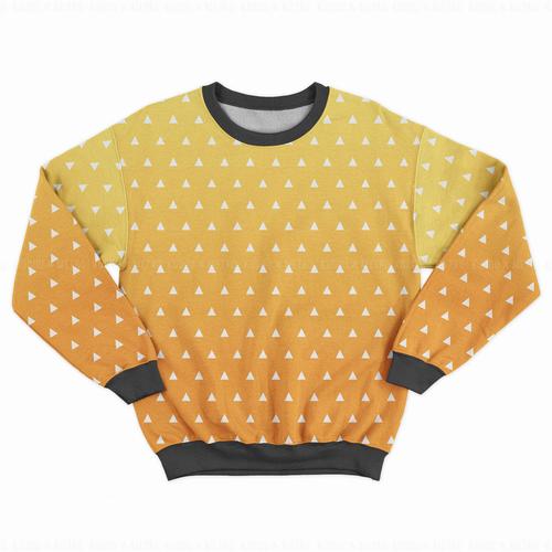 Jual Sweater Crewneck Zenitsu Agatsuma Fullprint Anime Manga Demon ...