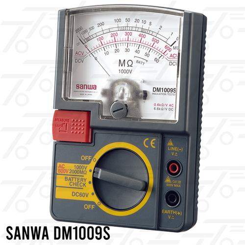 Jual Sanwa DM1009S Insulation Tester Analog 1000V / Megger Analog DM ...