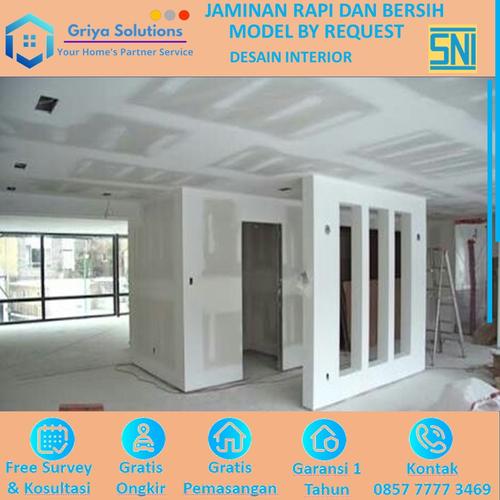 Jual Partisi Gypsum GRC Sekat Dinding 2 sisi Modern Minimalis vlm 21 ...