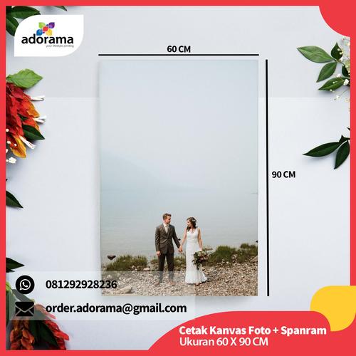 Promo Cetak Photo Kanvas + Spanram (Canvas Rangka Kayu) Uk. 60X90 cm ...