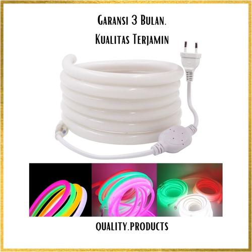 Jual Led Selang Neonflex 220V Bulat PER 10METER FREE SOCKET 1PC PREMIUM ...
