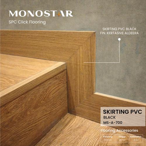 Jual PLINT HITAM POLOS/SKIRTING BLACK PVC MONOSTAR AKSESORIS LIST ...