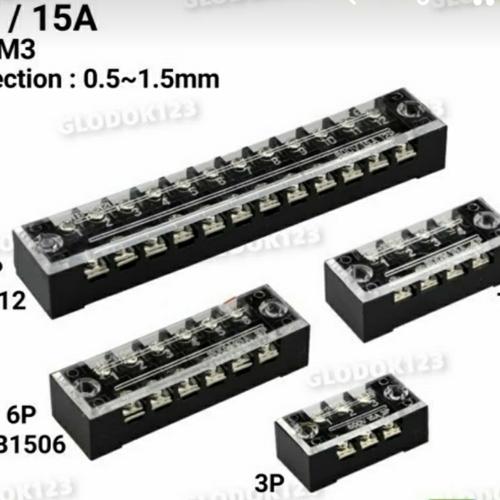 Jual Terminal Block kaca 15A 6 pole TB 1506 15 A 6pole - Jakarta Barat - PCM ELEKTRONIK PUSAT ...