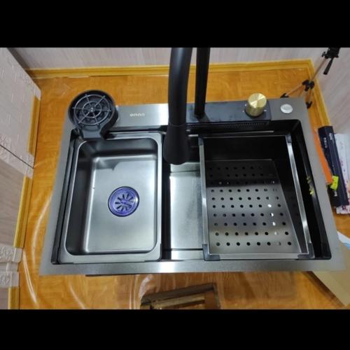 Jual kitchen sink onan 7546 black satu lubang/bak cuci piring - Jakarta ...