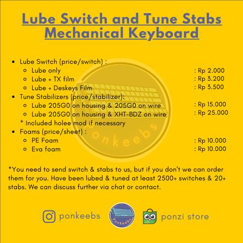 Jual Lube / Lubing Switch dan Tuning Stabilizer Mechanical Keyboard ...