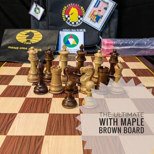 Jual New Set Ultimate Papan Catur Kayu Wood Chess Board Percasi FIDE ...