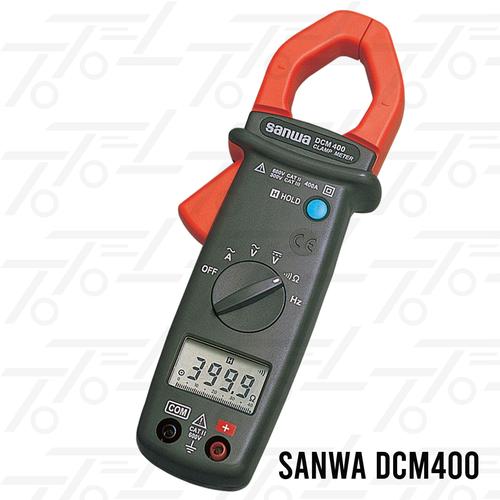 Jual Sanwa DCM400 Clamp Meter AC 400A / Tang Ampere AC 400A Sanwa DCM ...